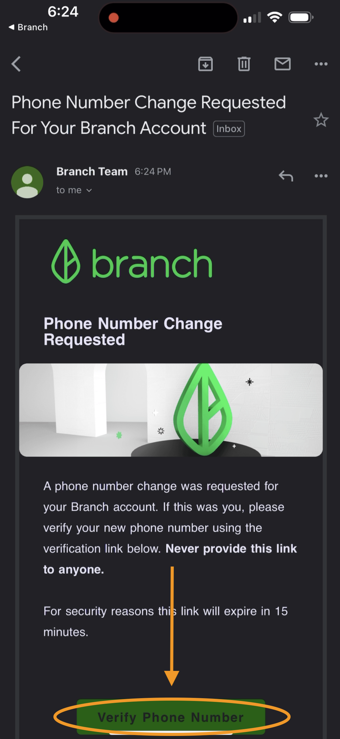 How do I update my phone number? – Branch Help Center